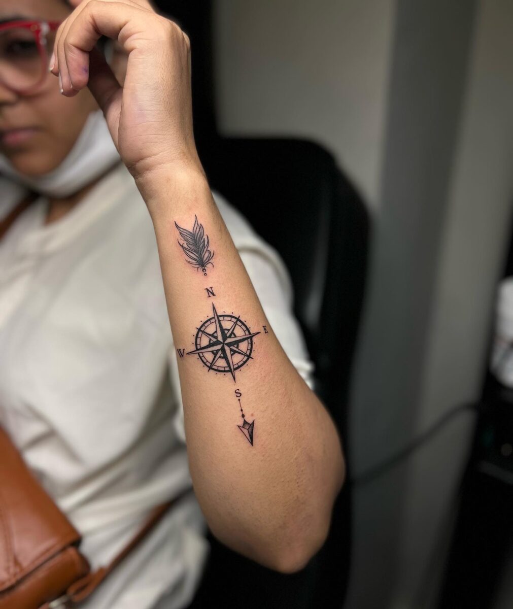 85+ Timeless and Meaningful Compass Tattoo Design Ideas