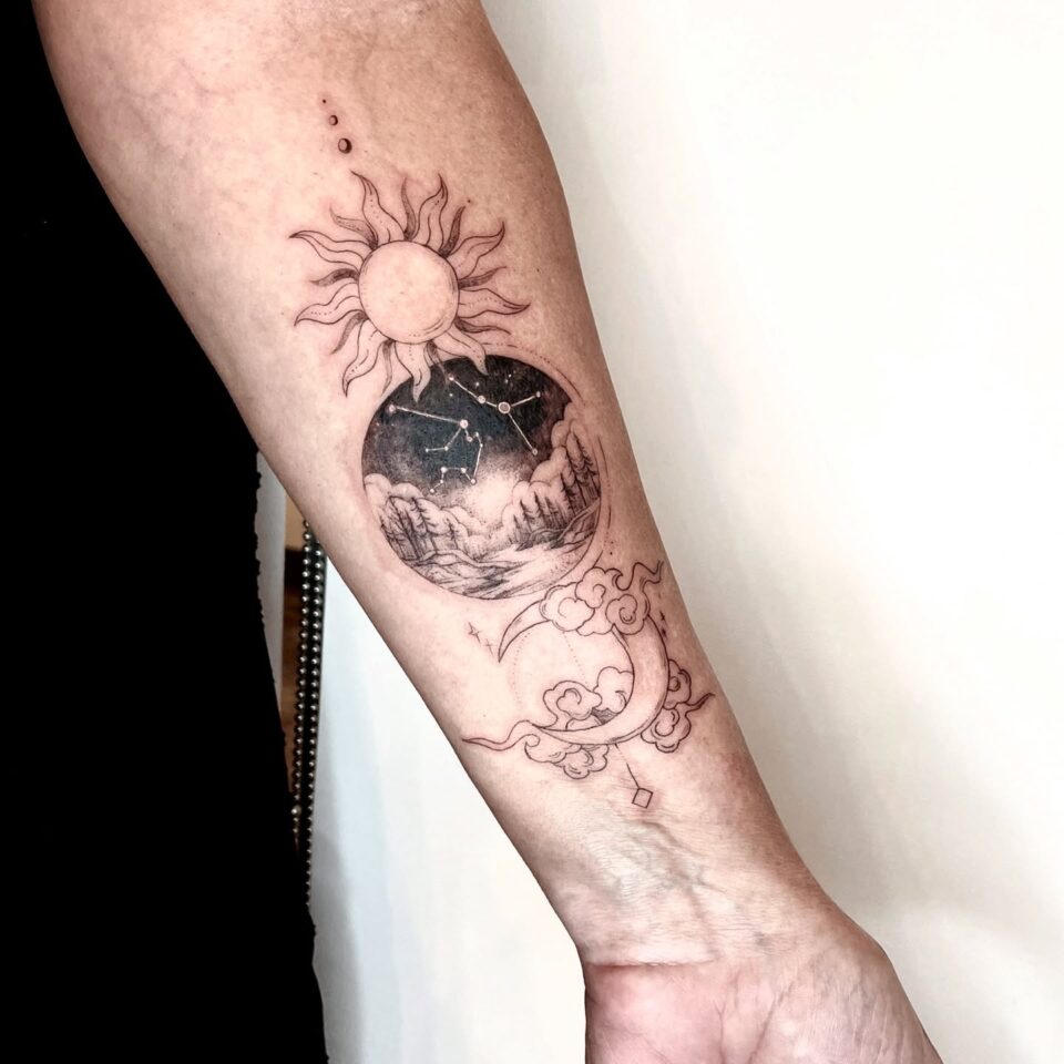 75+ Radiant Sun Tattoo Designs as Symbols of Strength and Positivity