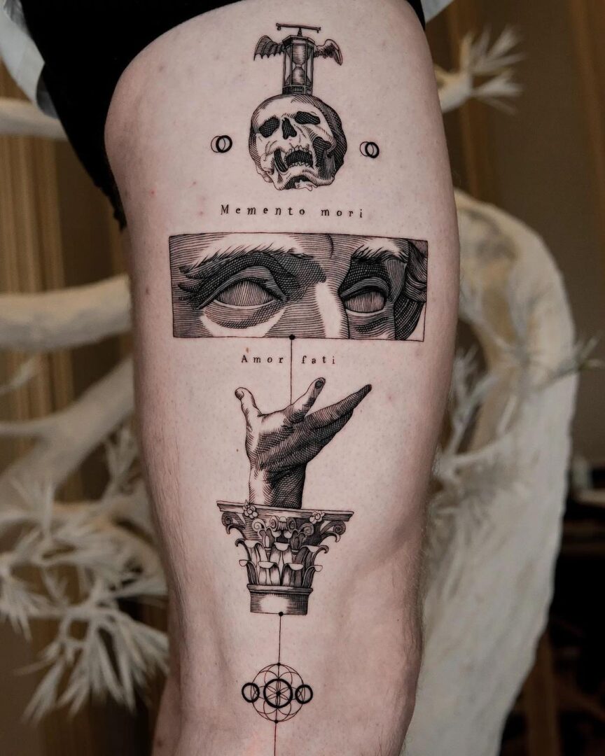 55+ Powerful Memento Mori Tattoos for a Thoughtful Statement