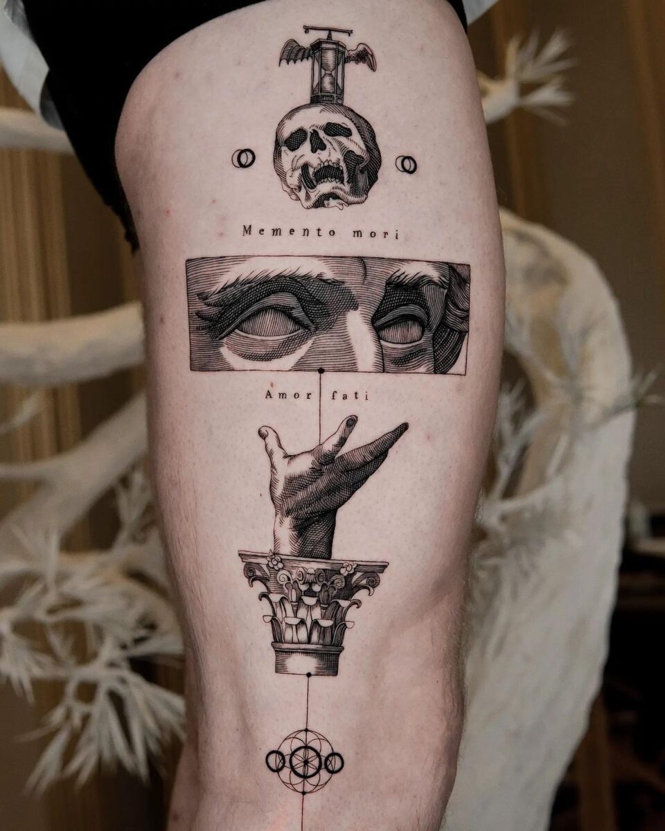 55+ Powerful Memento Mori Tattoos for a Thoughtful Statement