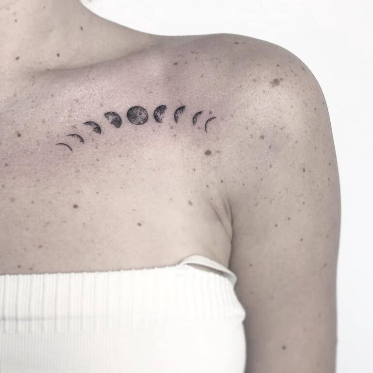 55+ Moon Phases Tattoo Designs That Are Mystical and Beautiful