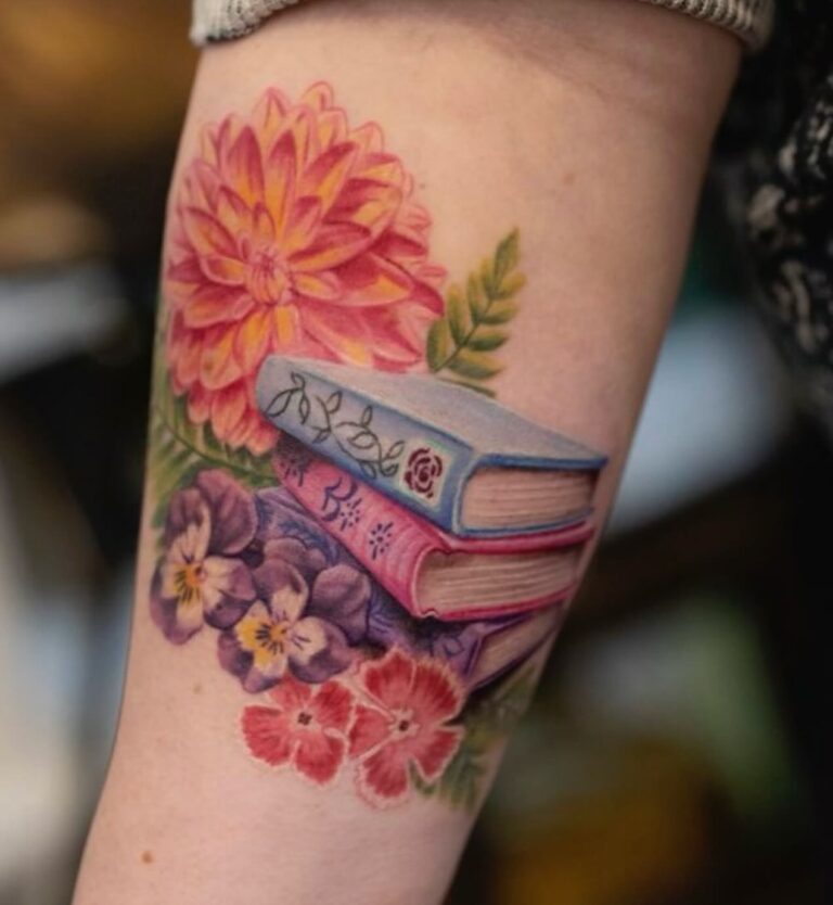 60+ Book Tattoo Ideas That Bibliophiles will Love