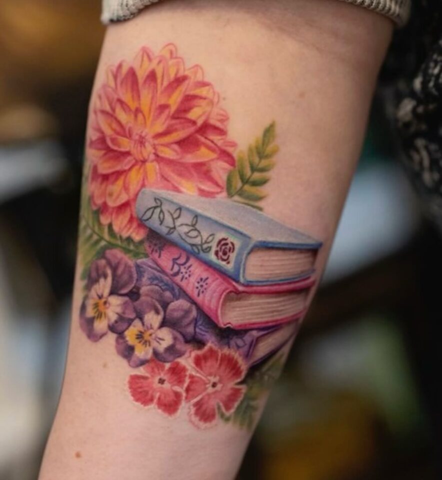 60+ Book Tattoo Ideas That Bibliophiles will Love