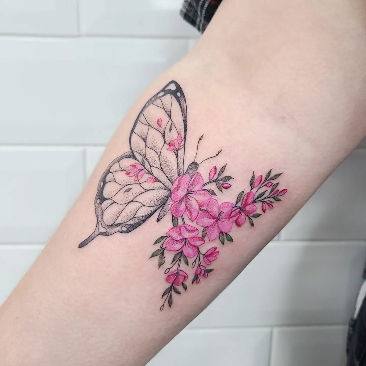 75+ Half Butterfly Half Flower Tattoos for Beauty and Transformation