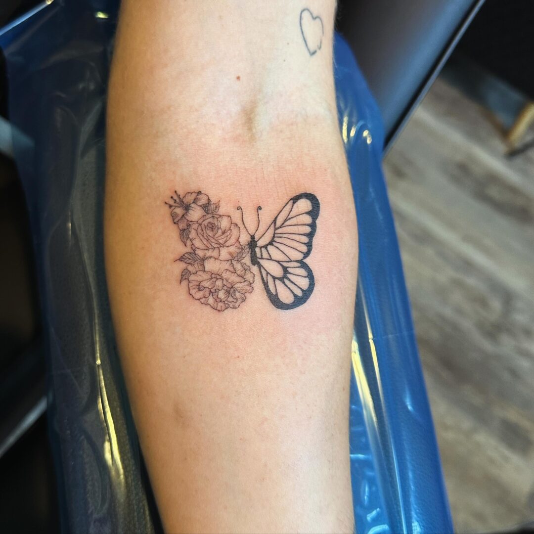 75+ Half Butterfly Half Flower Tattoos for Beauty and Transformation