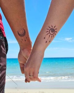 40+ Matching Sun and Moon Tattoo Ideas for Couples and Friends