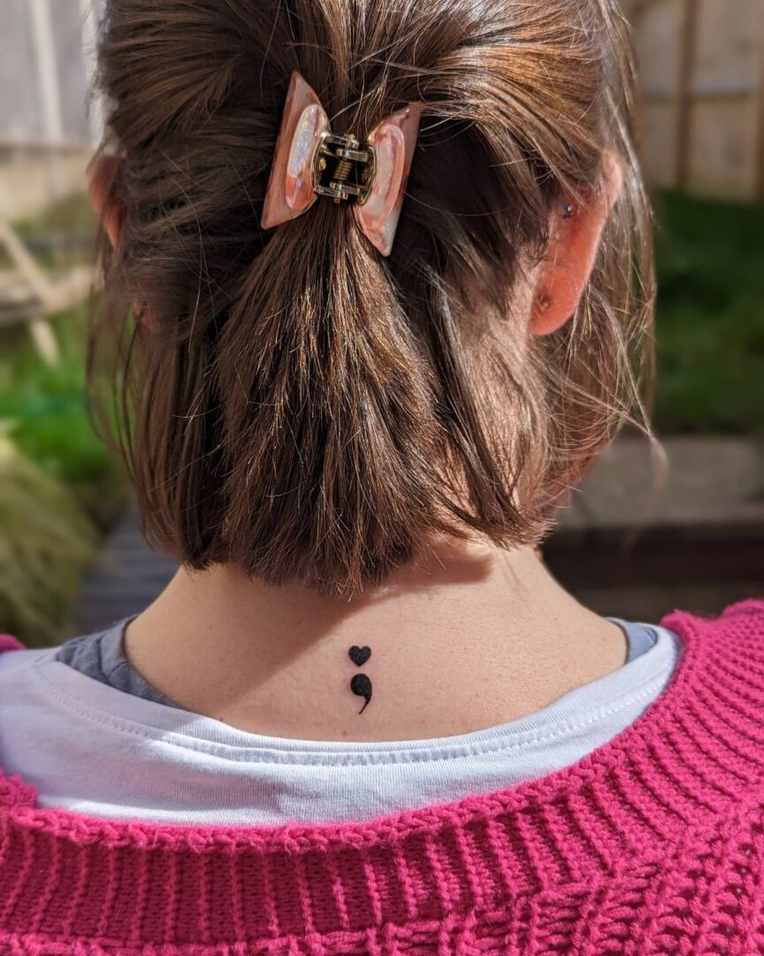 55+ Semi Colon Tattoo Ideas to Signify Your Story Continues