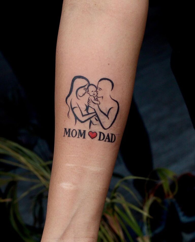 25+ Heartfelt Mom Dad Tattoo Designs to Honor Your Parents Forever