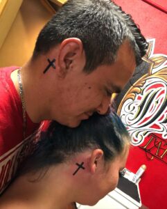 40+ Cross Behind the Ear Tattoos That Are Small and Meaningful
