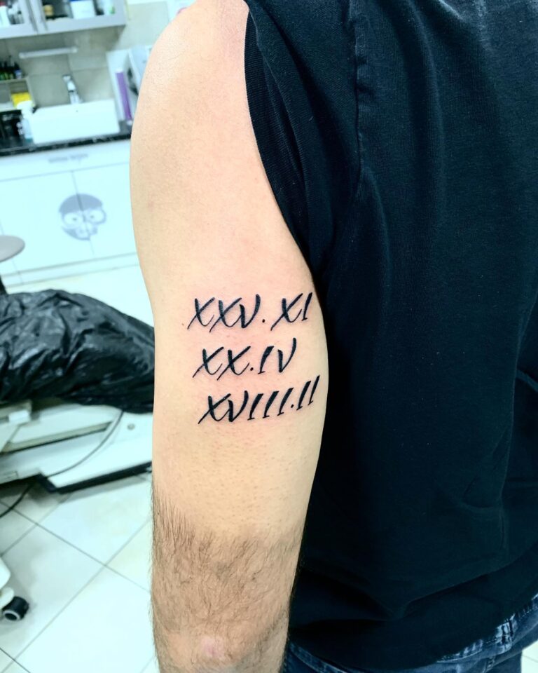 50+ Roman Numerals Tattoo Ideas to Ink Those Special Moments
