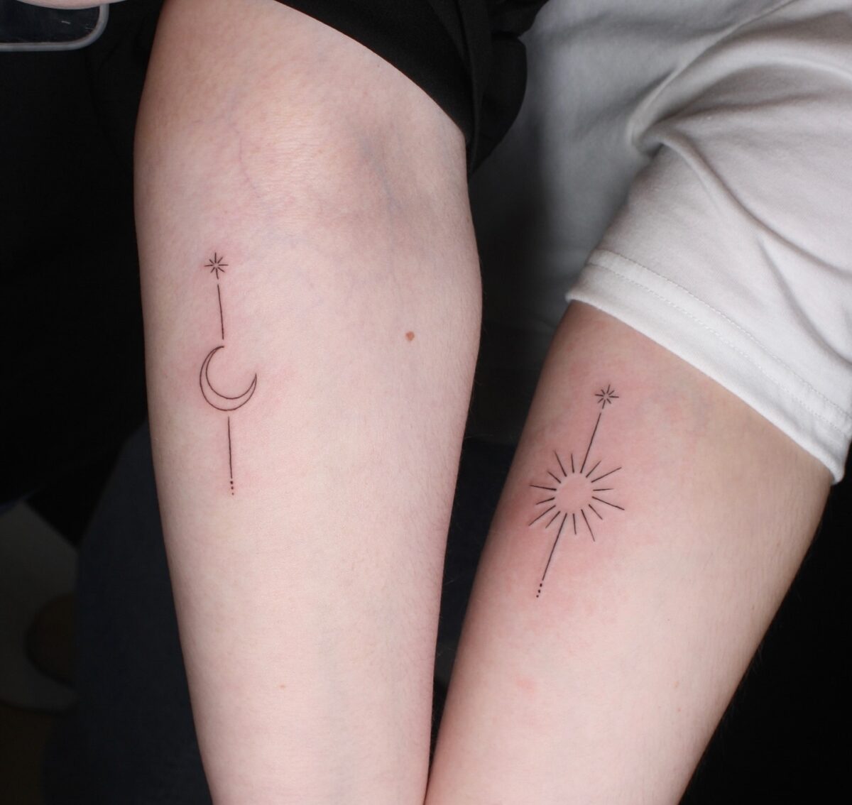 40+ Matching Sun and Moon Tattoo Ideas for Couples and Friends