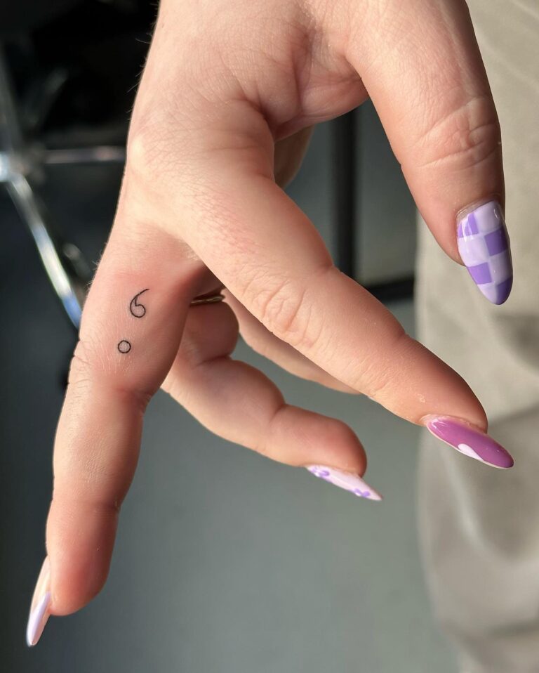 55+ Semi Colon Tattoo Ideas to Signify Your Story Continues