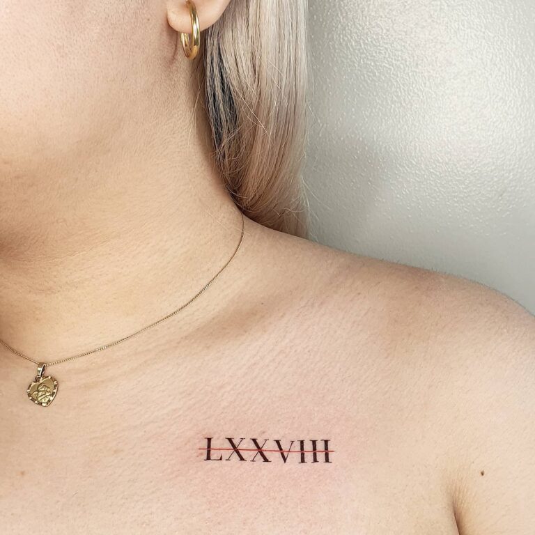 50+ Roman Numerals Tattoo Ideas to Ink Those Special Moments