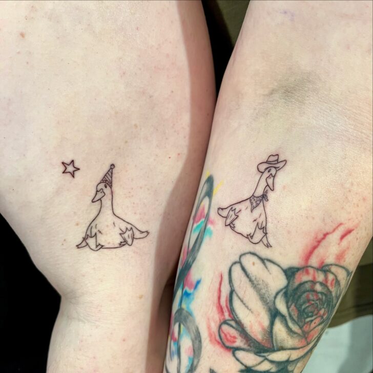 55+ Silly Matching Tattoos for Best Friends, Siblings, or Couples