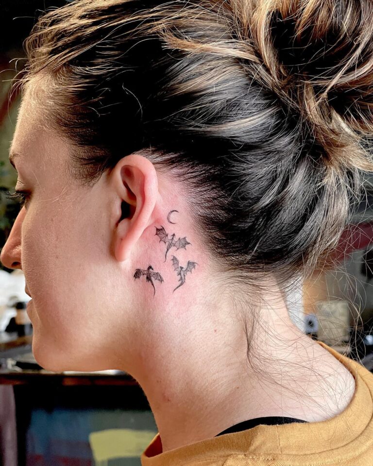 40+ Creative Behind the Ear Tattoo Ideas That Look Great