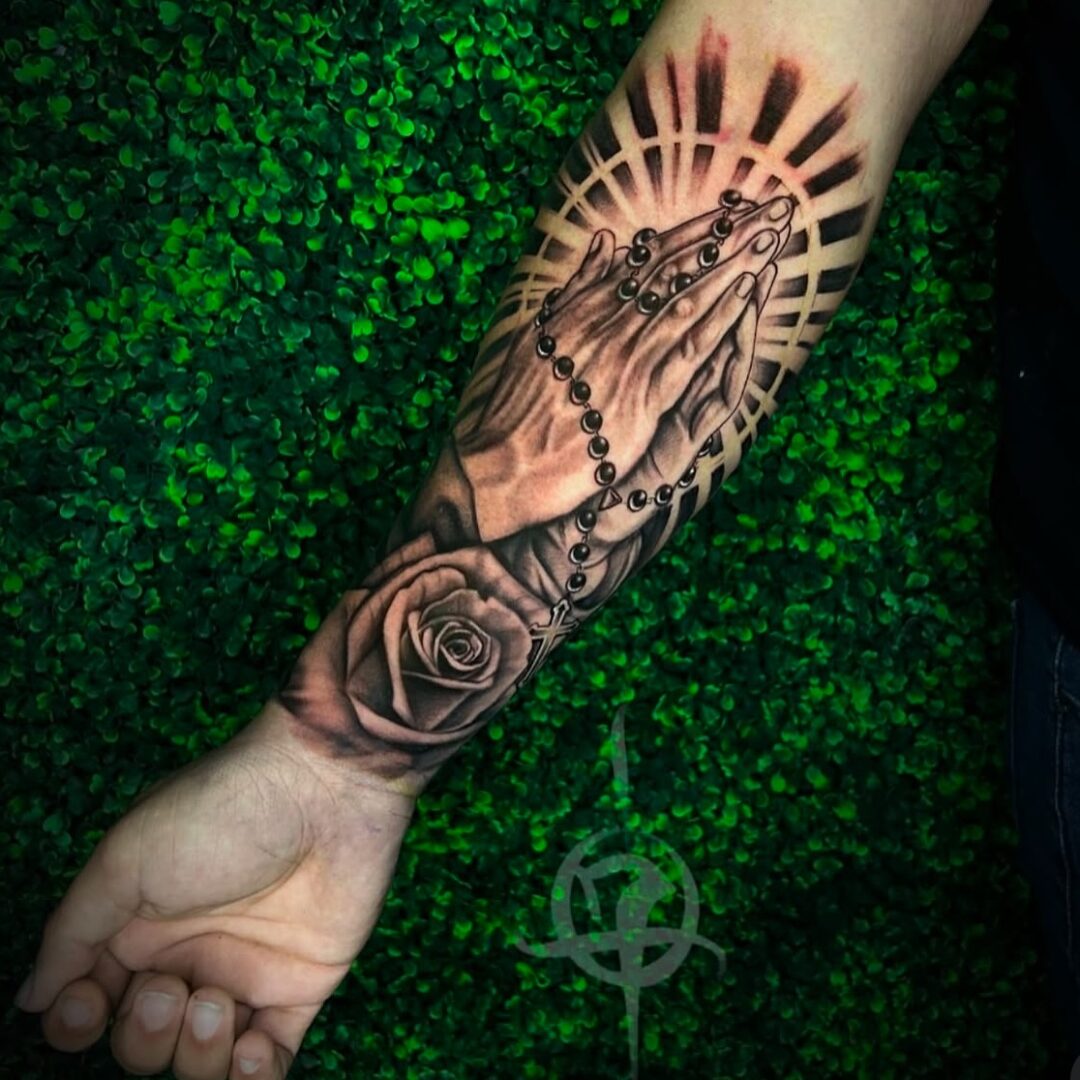 60+ Praying Hands Tattoo Designs for Faith and Strength