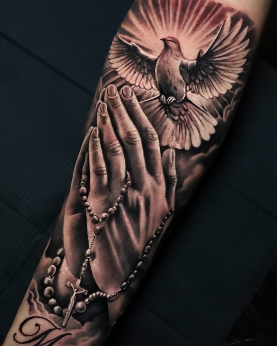 60+ Praying Hands Tattoo Designs for Faith and Strength