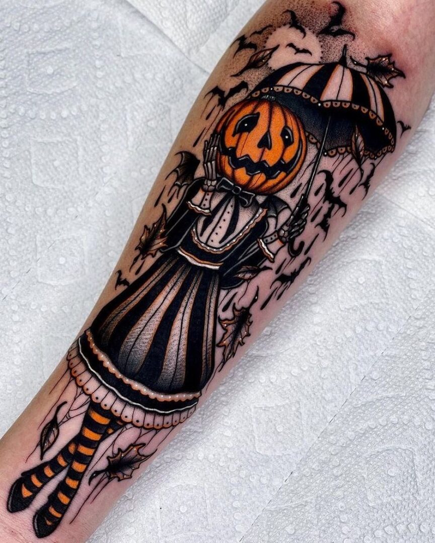 50+ Jack O’ Lantern Tattoo Ideas That Celebrate Halloween Spirit