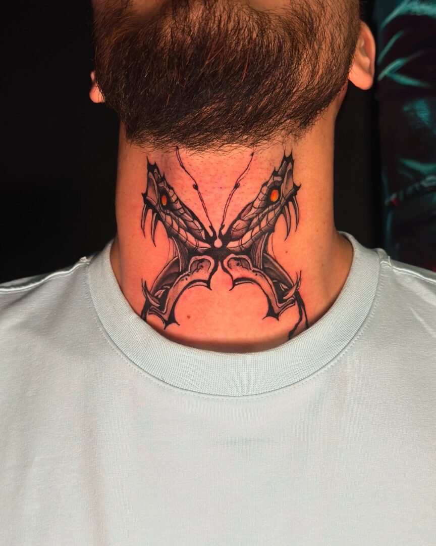 70+ Bold Neck Tattoo Ideas for Men with Style