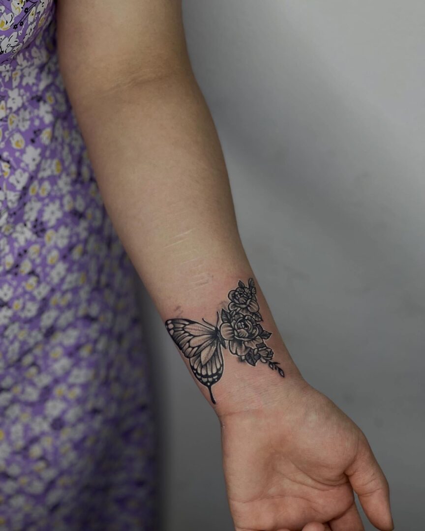75+ Half Butterfly Half Flower Tattoos for Beauty and Transformation