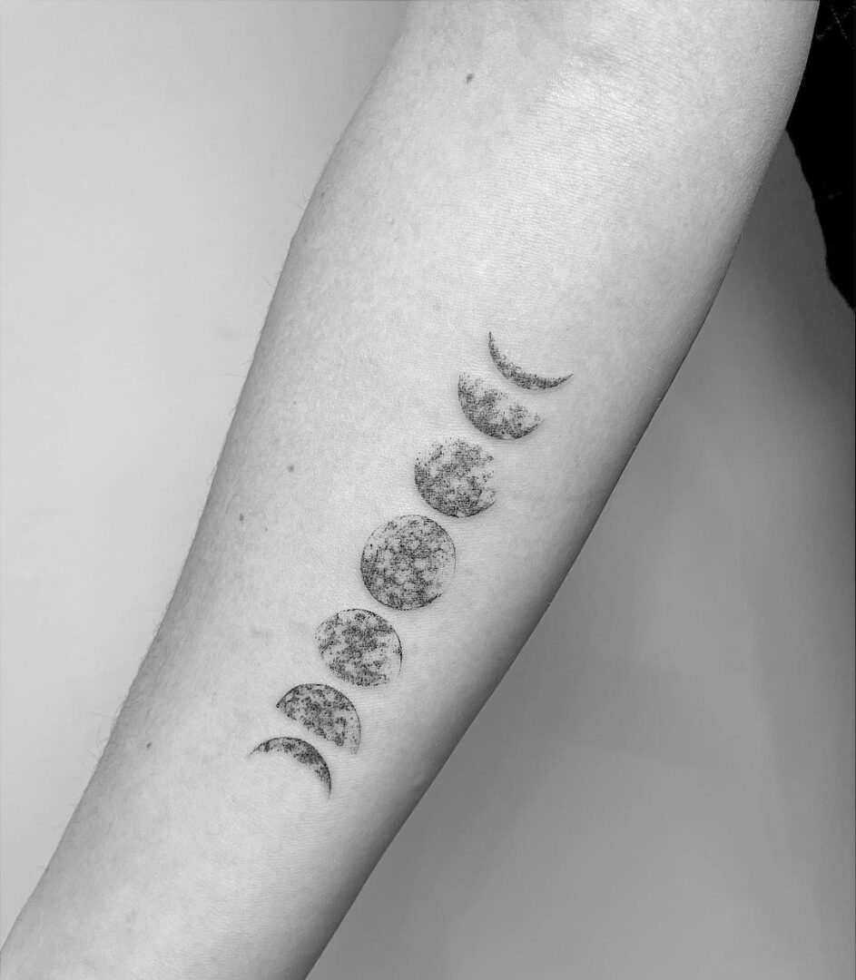 55+ Moon Phases Tattoo Designs That Are Mystical and Beautiful