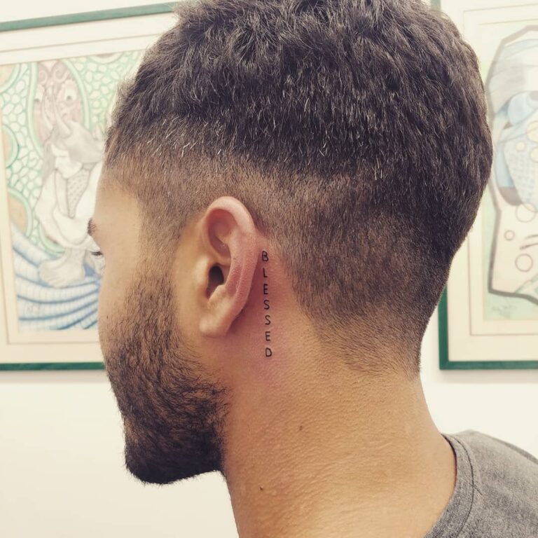 25+ Behind the Ear Tattoo Ideas for Men Who Love Subtle Ink