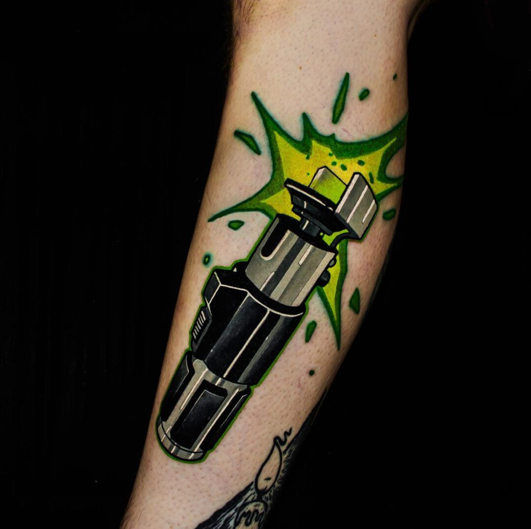 50+ Striking Lightsaber Tattoo Ideas for Star Wars Fans