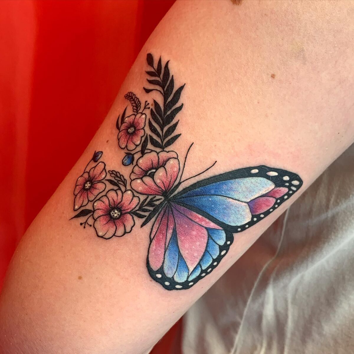 75+ Half Butterfly Half Flower Tattoos for Beauty and Transformation