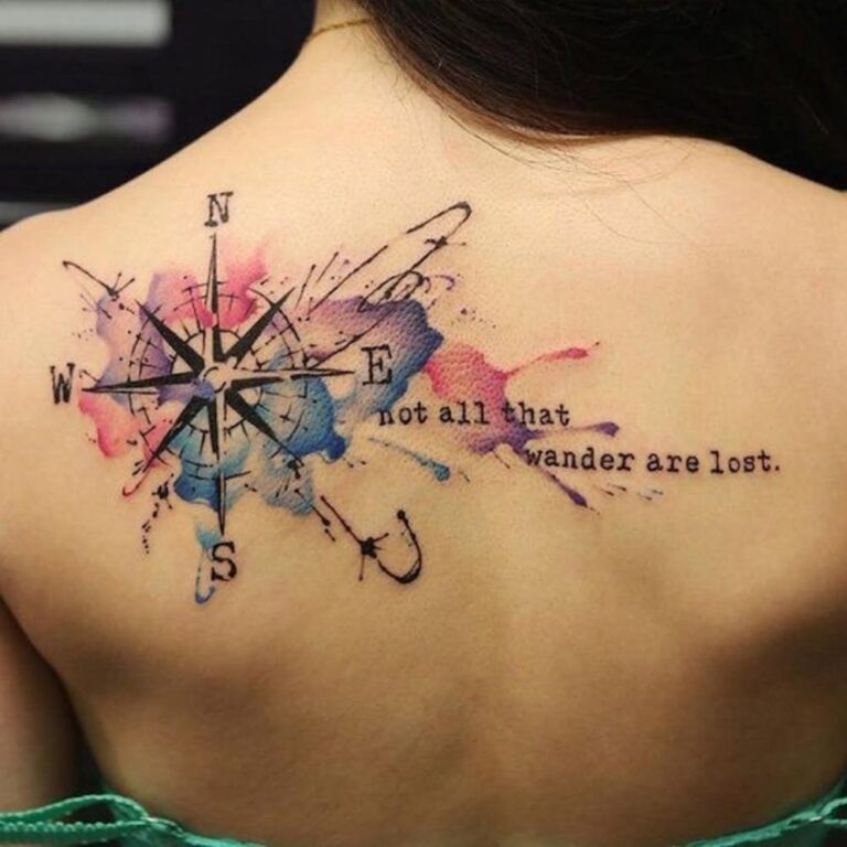 85+ Timeless and Meaningful Compass Tattoo Design Ideas