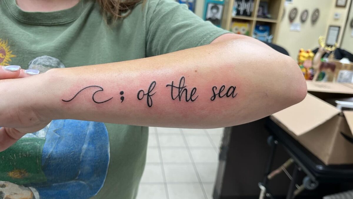 55+ Semi Colon Tattoo Ideas to Signify Your Story Continues