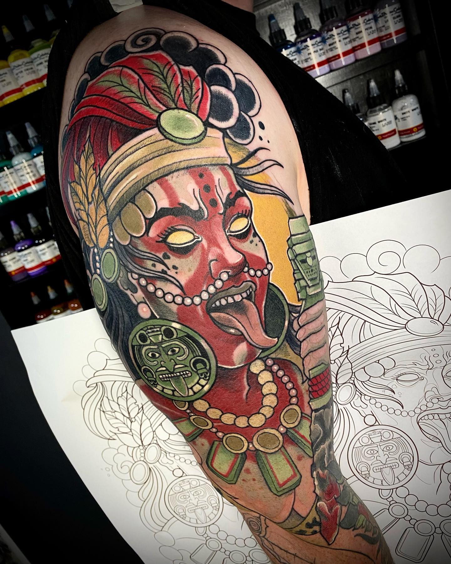 aztec warrior tattoos