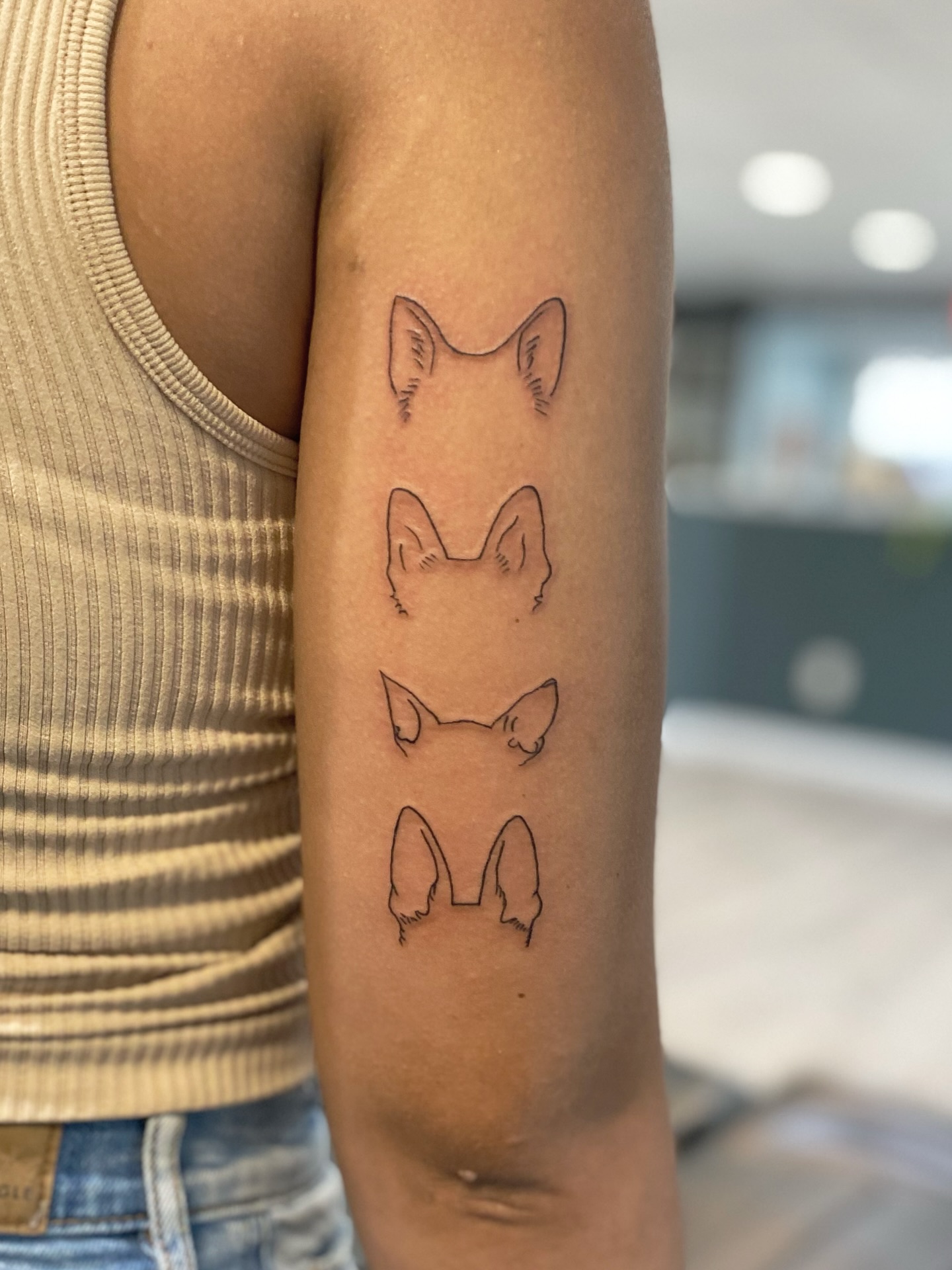 27 dog ear tattoo